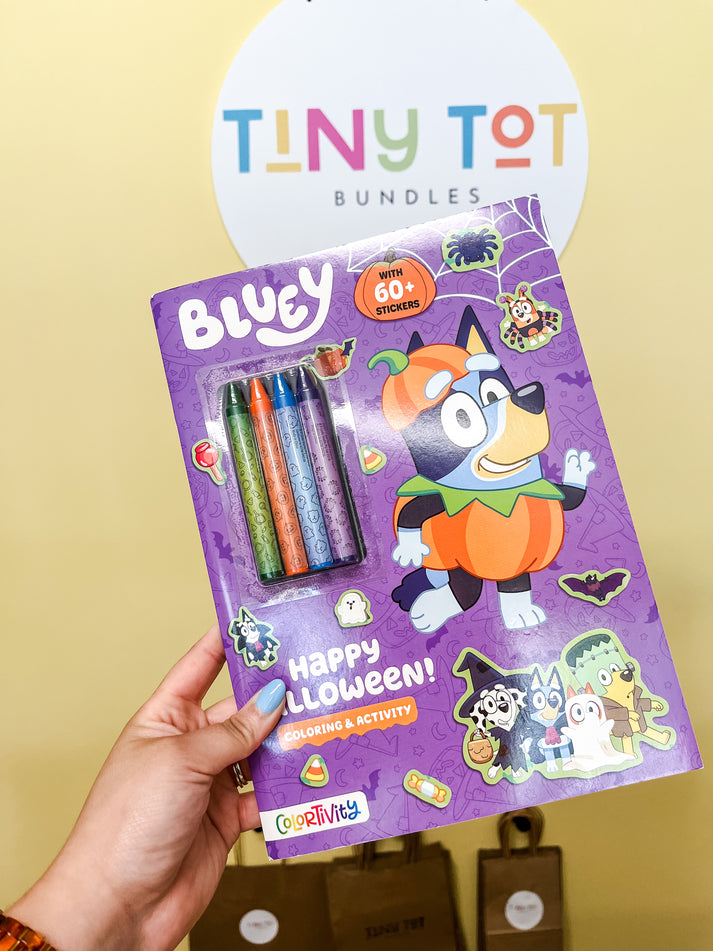 Bluey Halloween Coloring & Activity Book – Tiny Tot Bundles